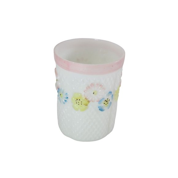 C F Monroe | Accents | C F Monroe Milk Glass Vase Tumbler Pairpoint ...